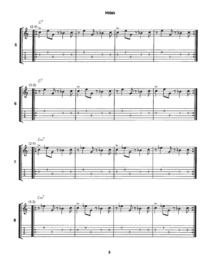 Montuno Modes C7 | PDF