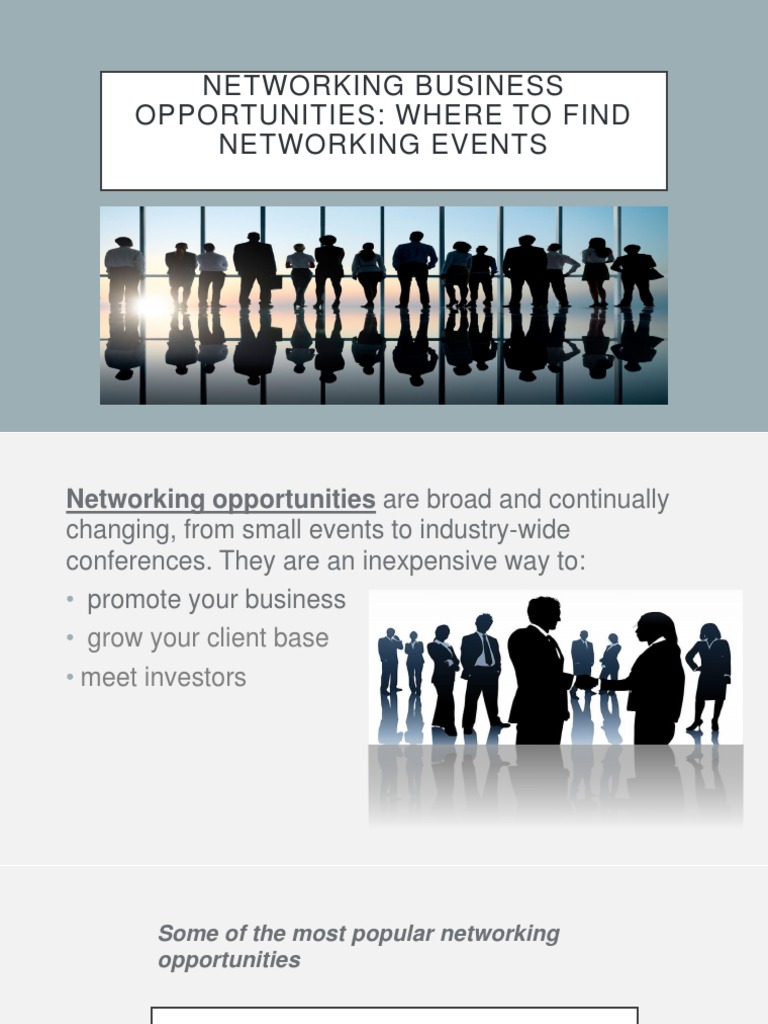 Networking Tips for Entrepreneurs | PDF | Social Networking Service ...