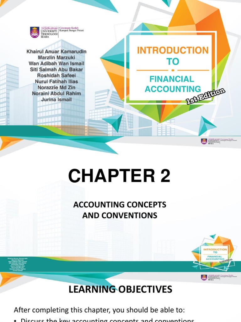 Chapter 2 Accounting Concepts - Conventions | PDF | Going Concern ...