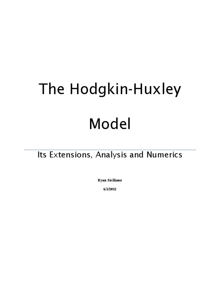 The Hodgkin-Huxley Model: Its Extensions, Analysis and Numerics ...