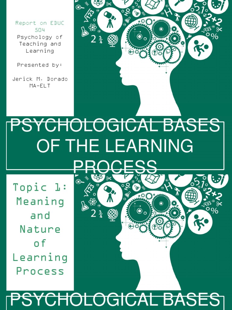 Psychological Bases of Learning Process | PDF | Reinforcement | Learning