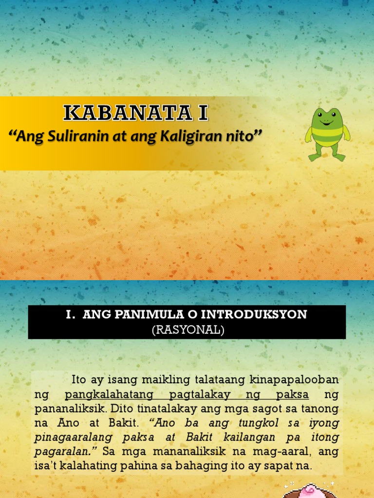 Kabanata 1 | PDF