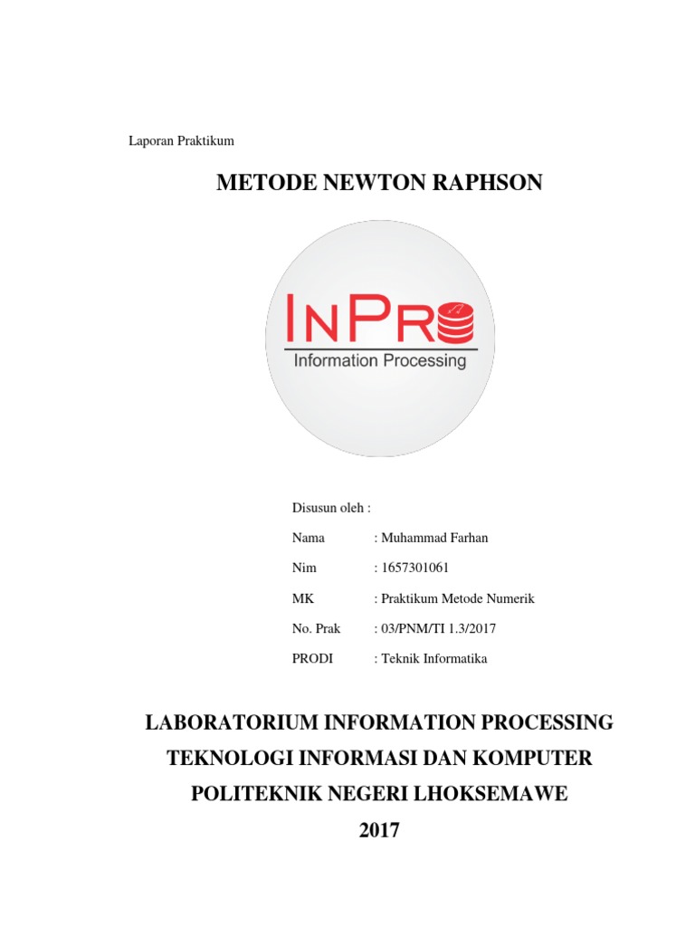 Metode Numerik: Pencarian Akar Persamaan Nonlinier Menggunakan Metode ...