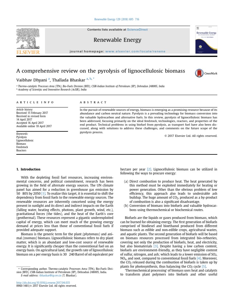 Renewable Energy Paper | PDF | Biomass | Biofuel