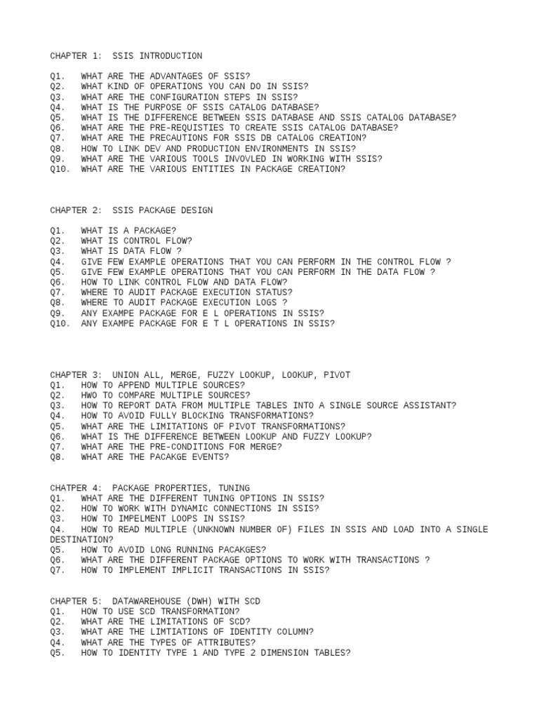 Ssis Mock Test F | Download Free PDF | Microsoft Sql Server | Microsoft ...