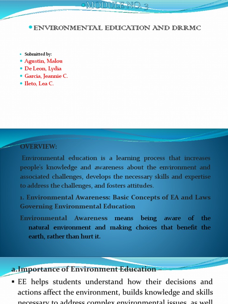 Environmental Education and Disaster Management | PDF | Natural ...