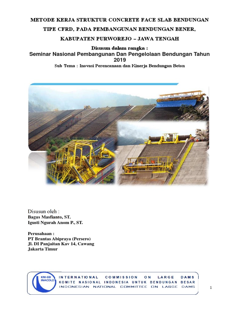 Metode Pengecoran Face Slab Bendungan | PDF