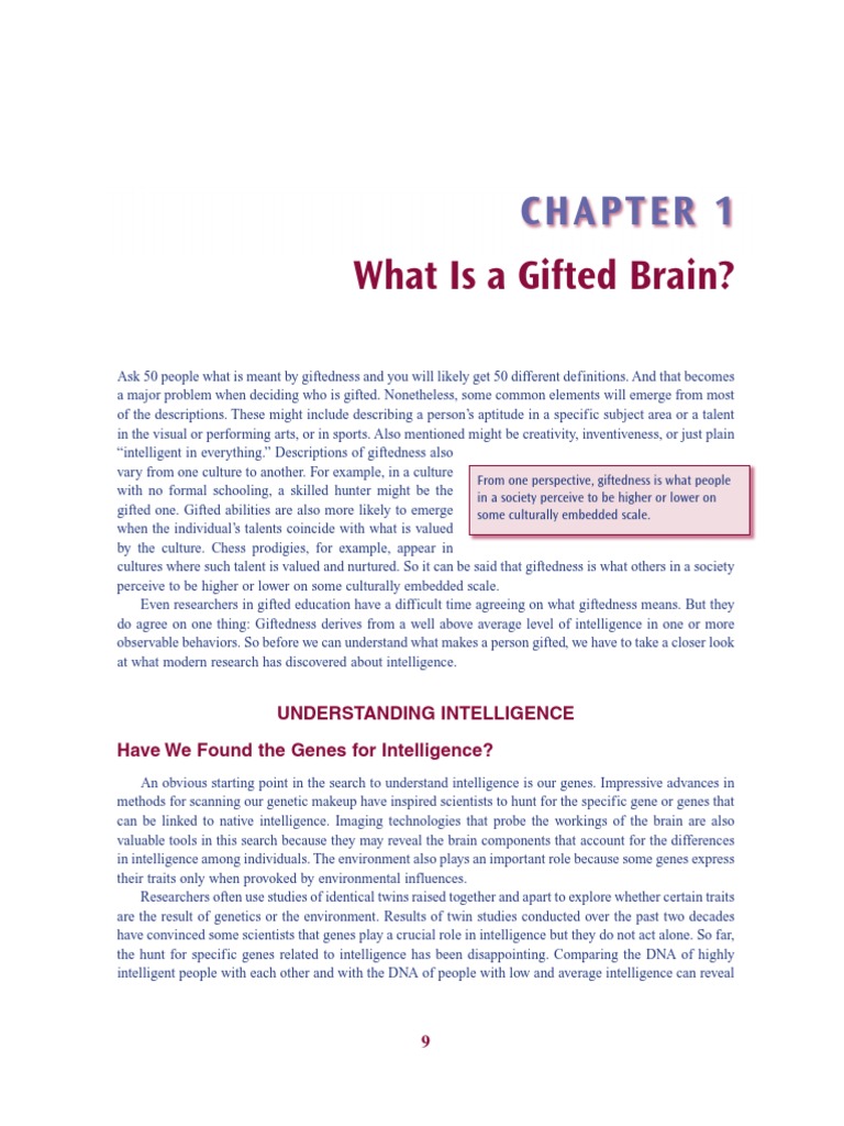 Understanding Giftedness and Intelligence | PDF | Intellectual ...