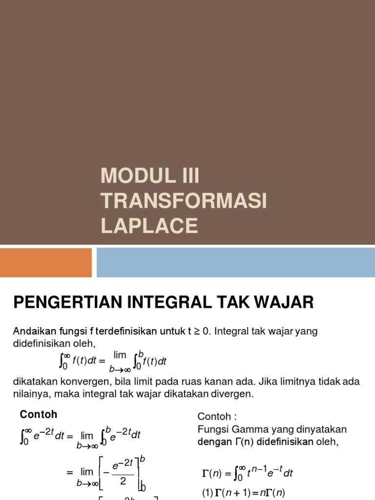 Transformasi Laplace | PDF