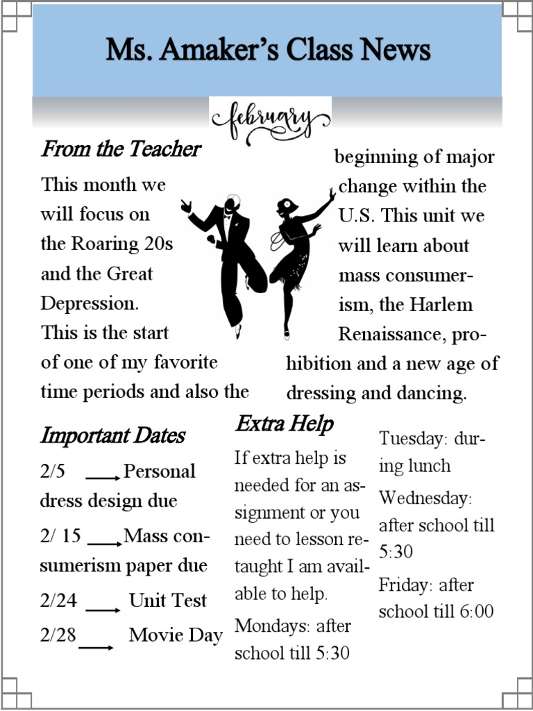 Roaring 20s & Great Depression Unit | PDF