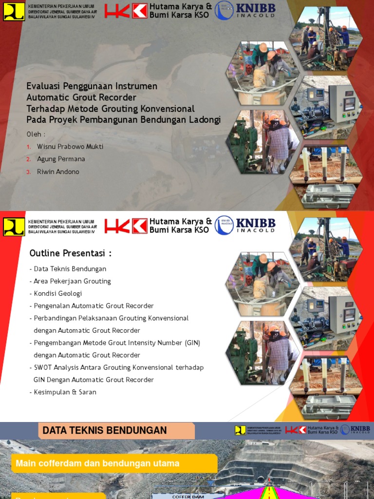 Evaluasi Automatic Grout Recorder pada Grouting | PDF | Sains & Matematika