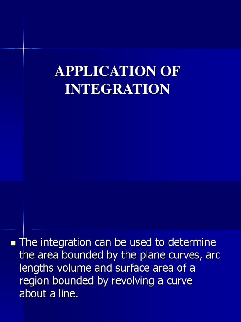 Integration Applications | PDF | Area | Curve