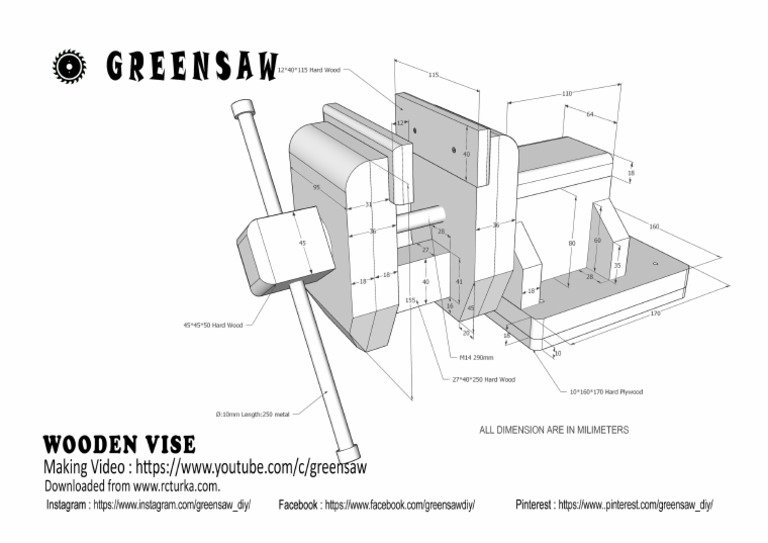 Wooden Vise Plan