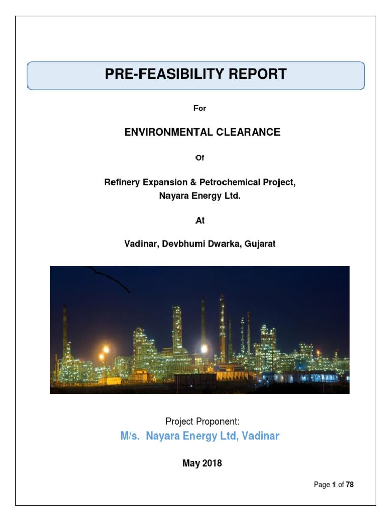 Pre-Feasibility Report: Environmental Clearance | PDF | Industrial ...