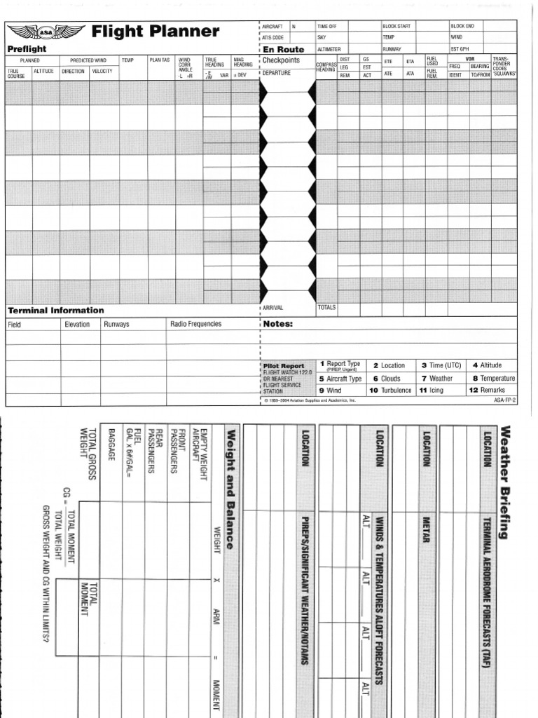 ASA Navigation Log PDF | PDF