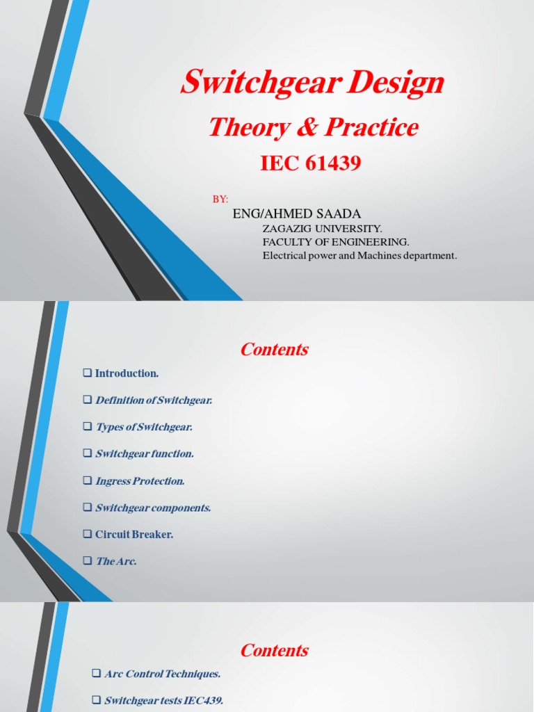 Switchgear Design Theory Practice Pdf Electric Arc Electric Power