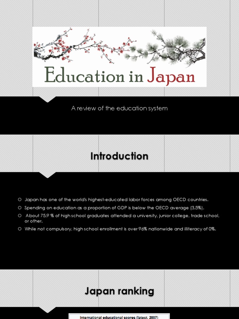 A Review of The Education System | PDF | Schools | Japan