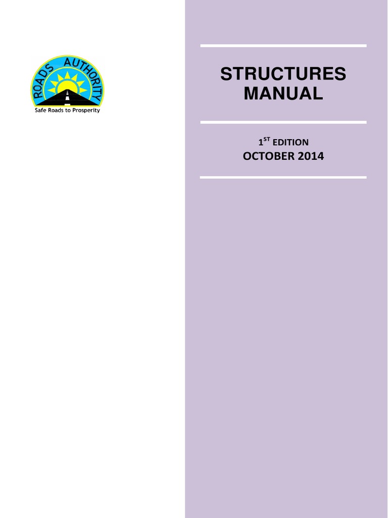 Bridge Structures Manual | PDF | Road | Tunnel