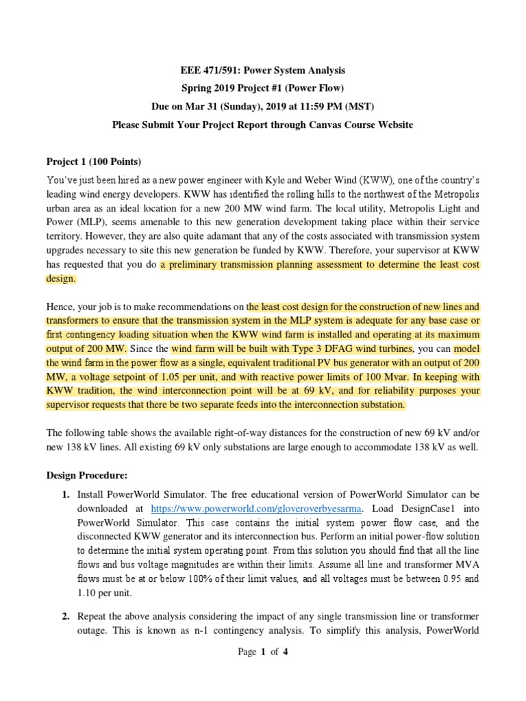 Power System Analysis | PDF | Electric Power Transmission | Wind Power