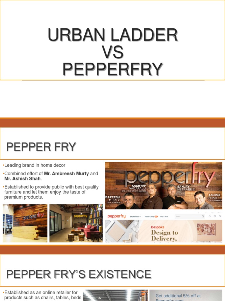 Pepperfry vs Urban Ladder Comparison | PDF | Retail | Brand