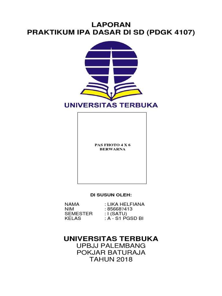 Cover Laporan Praktikum Fiks | PDF