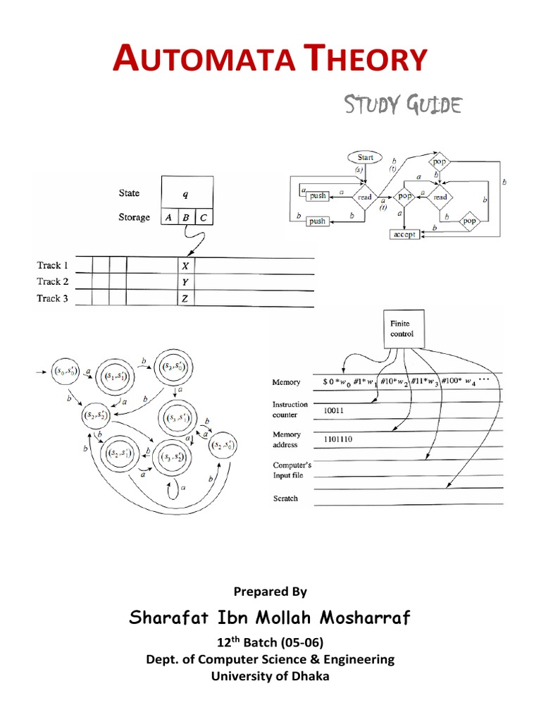 Utomata Heory: Tudy Uide | PDF | Formalism (Deductive) | Syntax (Logic)