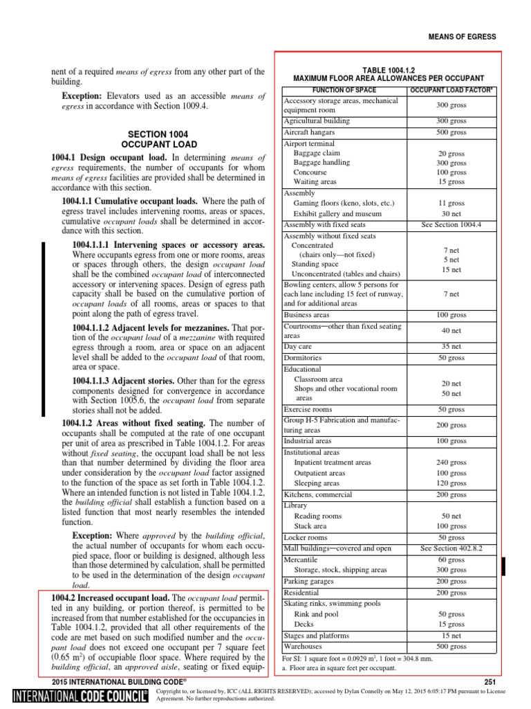2015 IBC Chapter 10 Excerpt | PDF | Stairs | Aisle