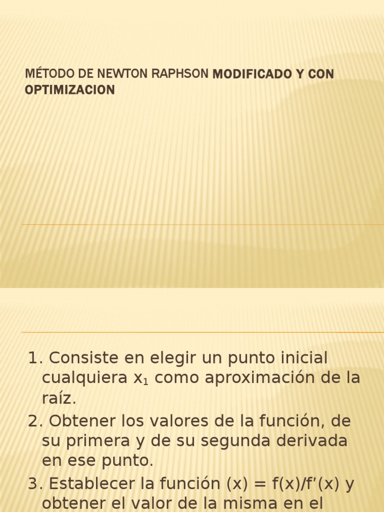 Método Newton-Raphson Modificado | PDF