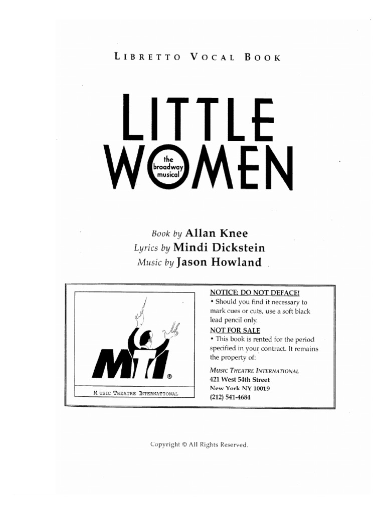 Little Women Libretto PDF | PDF