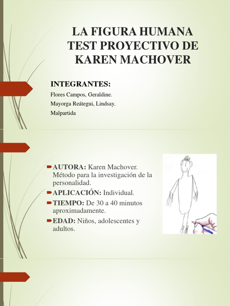Test de La Figura Humana - Karen Machover | Pecho | Nalgas