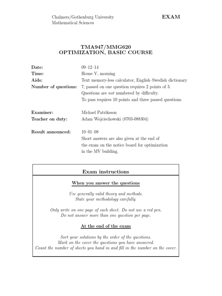 Opt 2009-12-14 TL | Download Free PDF | Linear Programming | Systems Analysis