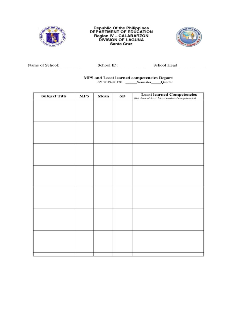 MPS Template | PDF