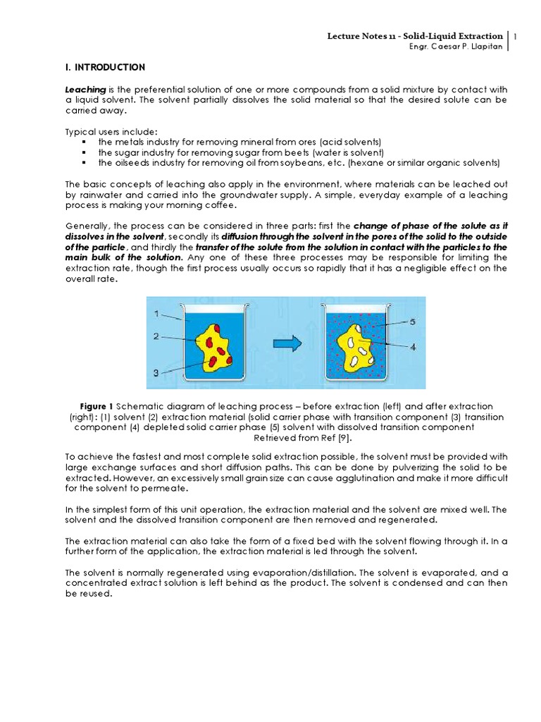Extraction Method | PDF | Solubility | Solution
