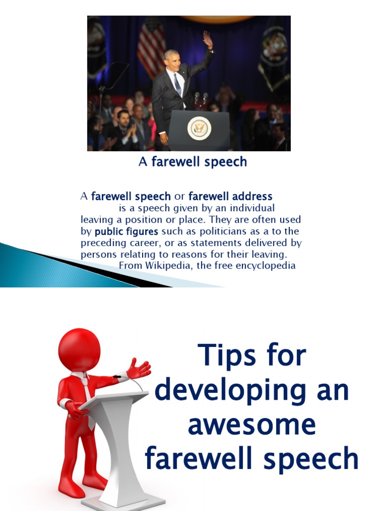 Farewell Speech101 | PDF