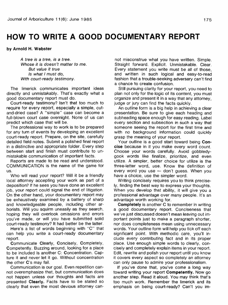 How To Write A Good Documentary Report | PDF | Foreign Language Studies ...