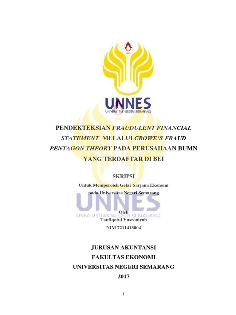 DETECTION OF FRAUDULENT FINANCIAL STATEMENTS | PDF