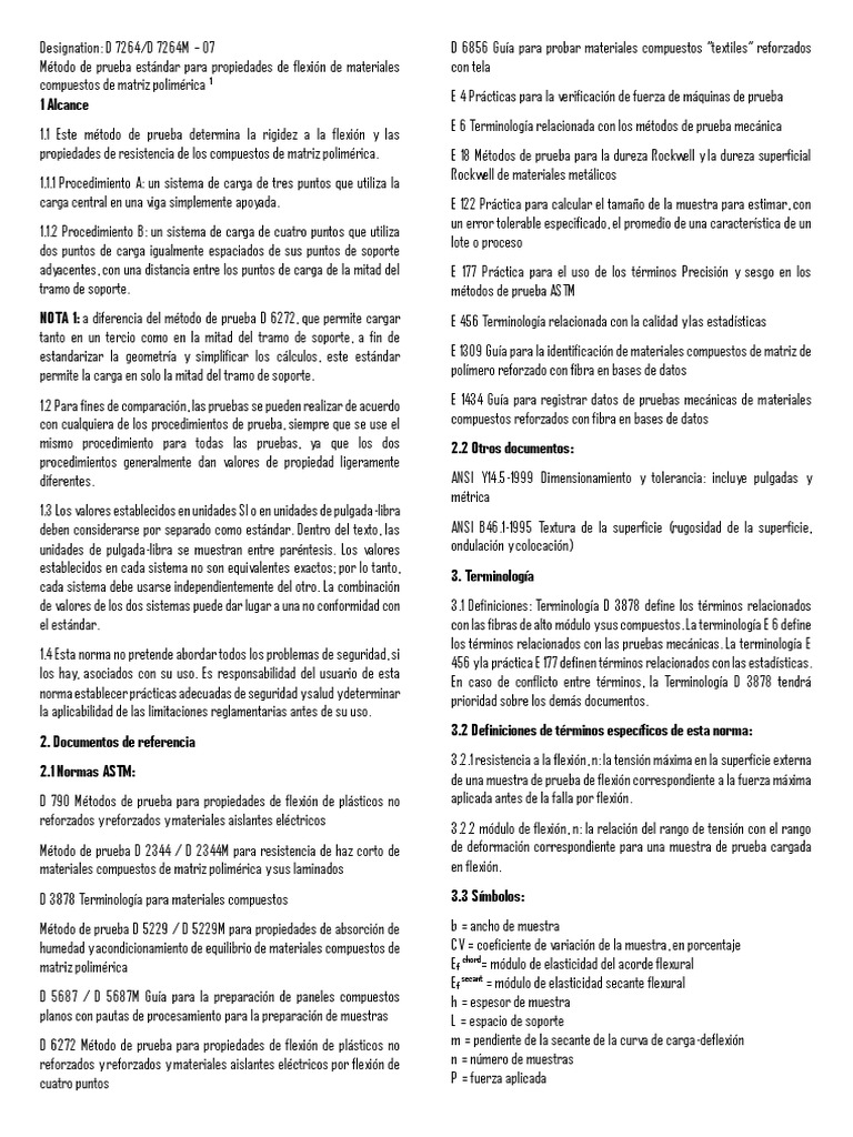 Astm 7264 | PDF | Doblar | Resistencia de materiales