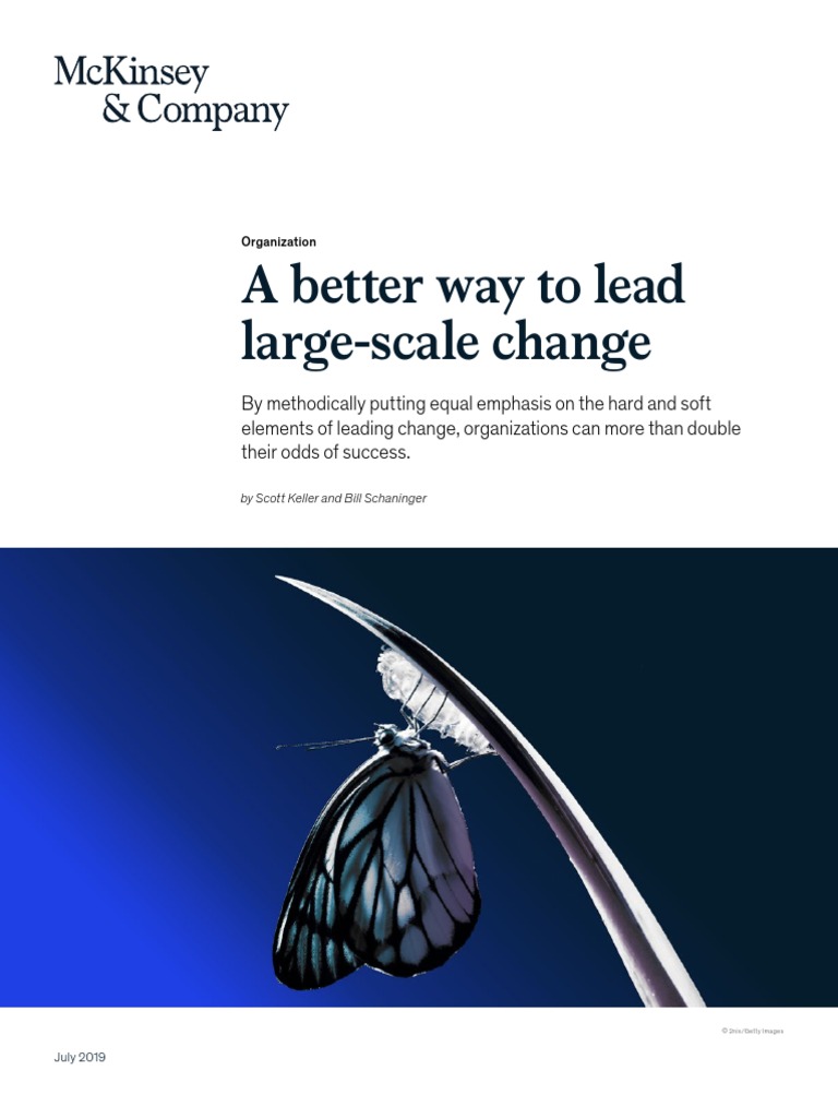 A Better Way To Lead Large Scale Change | Download Free PDF | Goal ...