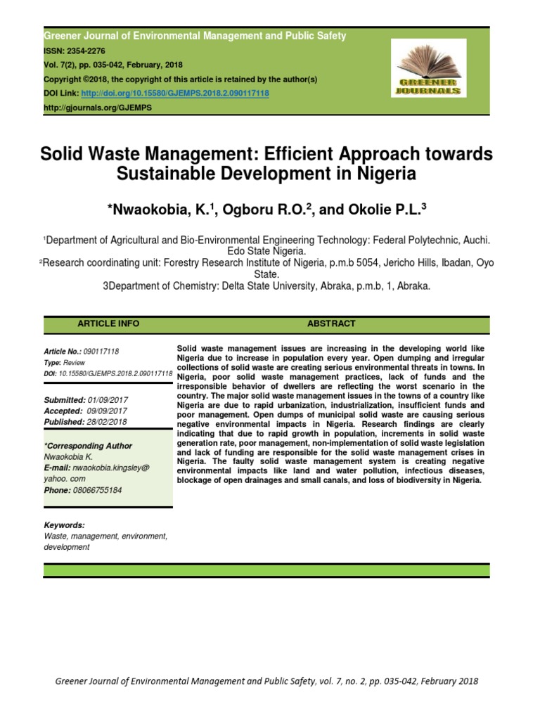 Research Review | PDF | Waste Management | Municipal Solid Waste