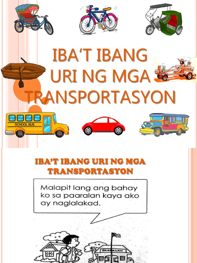 Iba't Ibang Transportasyon | PDF