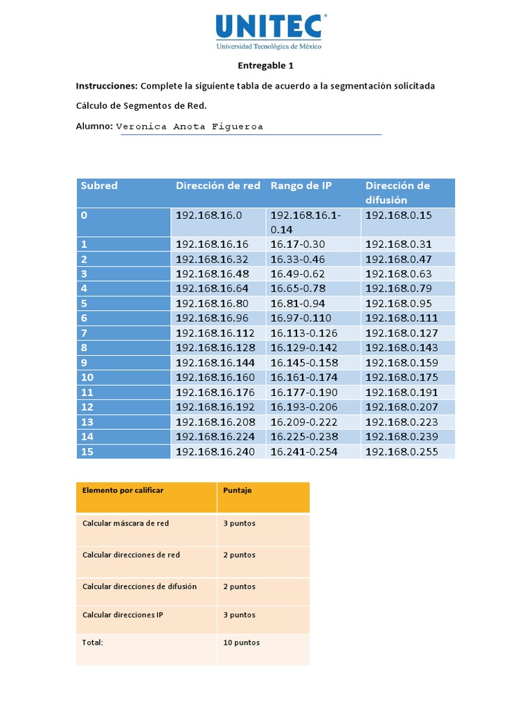Segmentos de Red (Resuelto) | PDF