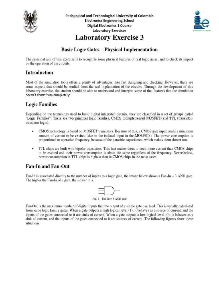 Laboratory Exercise 3 | PDF | Logic Gate | Cmos