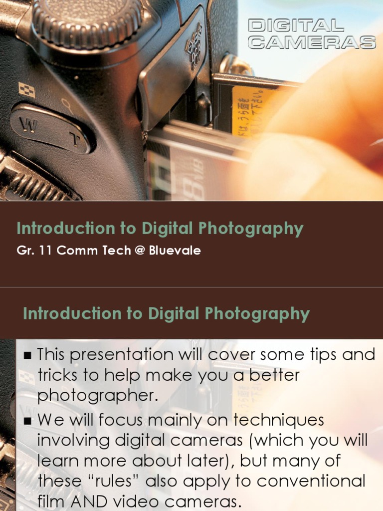 Introduction To Digital Photography: Gr. 11 Comm Tech at Bluevale | PDF ...