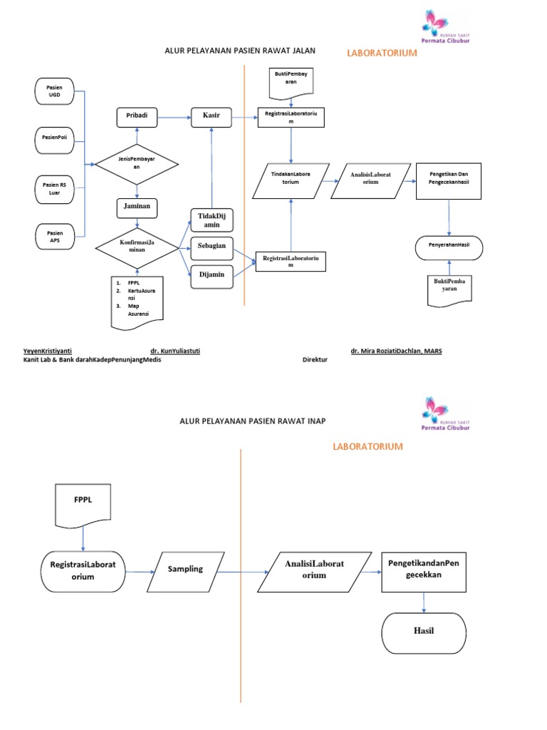 Flowchart Alur Pelayanan Laboratorium | PDF