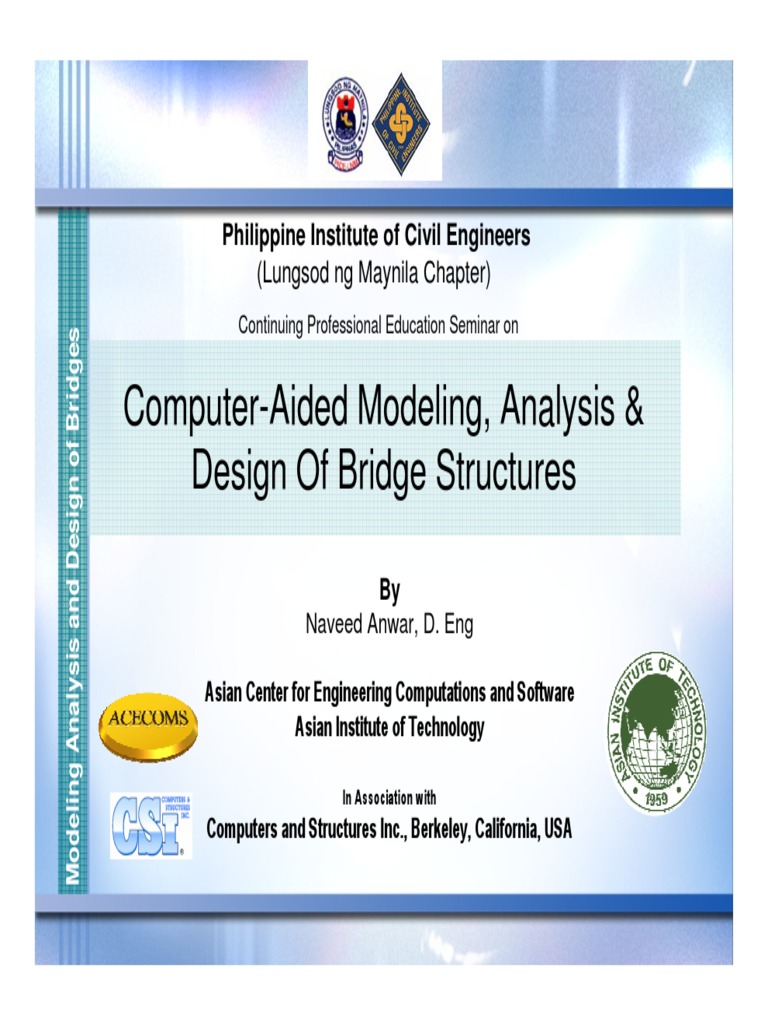 Modeling and Analysis of Bridges PICE Manila May 2009 | PDF | Finite ...