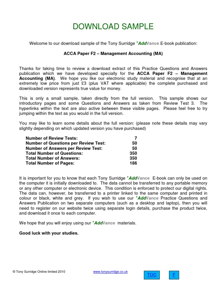 f2 Mock Exam | Download Free PDF | Business Economics | Economies