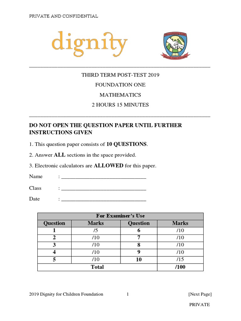 FD1 THIRD TERM POST TEST (Final) - 1564633331 PDF | PDF | Chart | Triangle