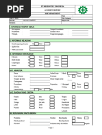 Formulir KK - 3 - KK 1 - FORM LAPORAN KASUS KECELAKAAN KERJA TAHAP I ...