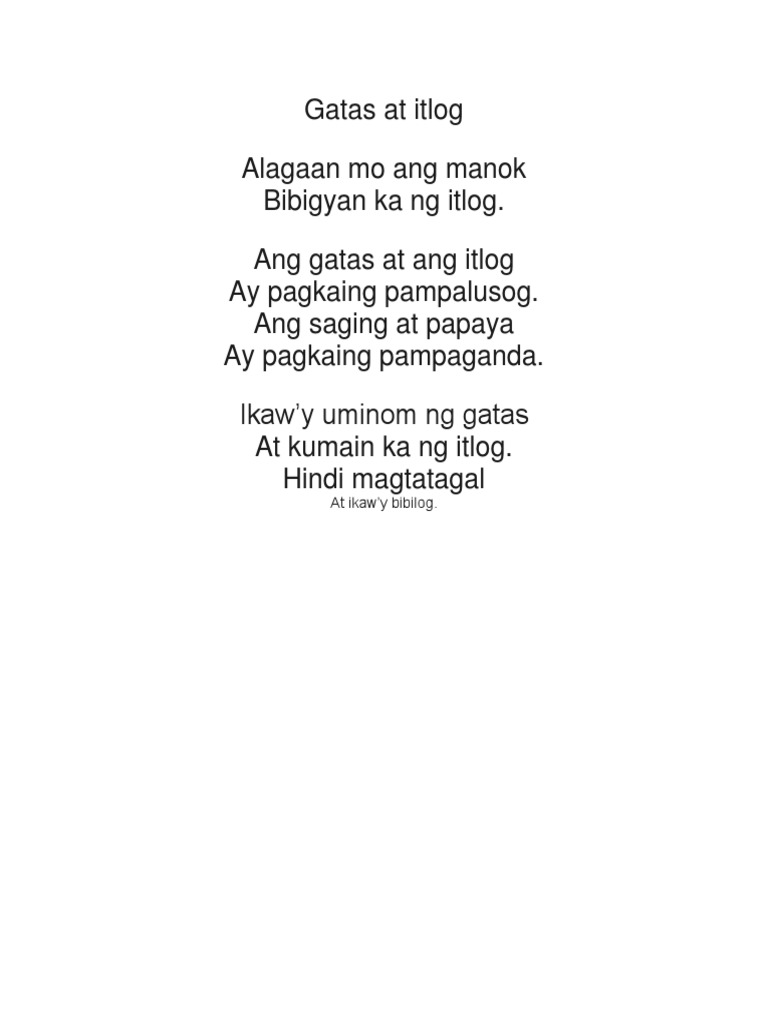 Gatas at Itlog | PDF