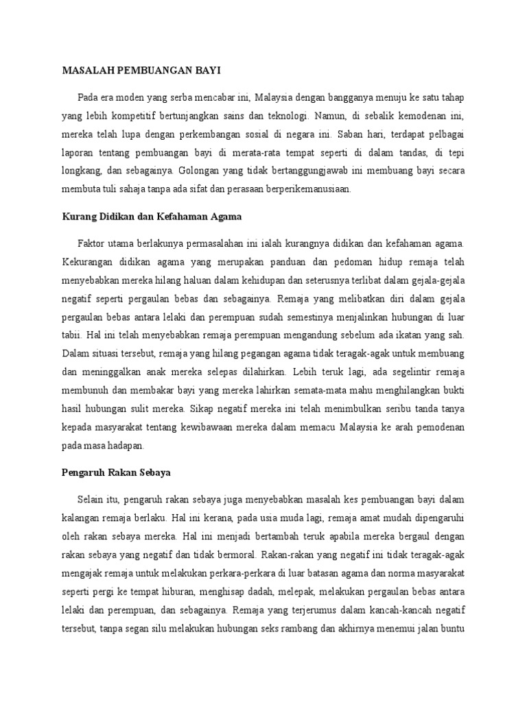 Pengajian Am - Contoh Karangan | PDF Pengajian Am - Contoh Karangan | PDF